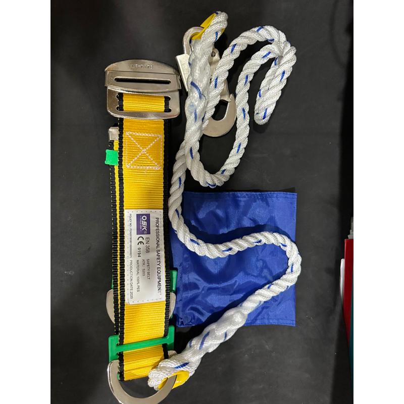 OSK Tools USA TE5203 Industrial Safety Belt Double Ring with Small Hook ...