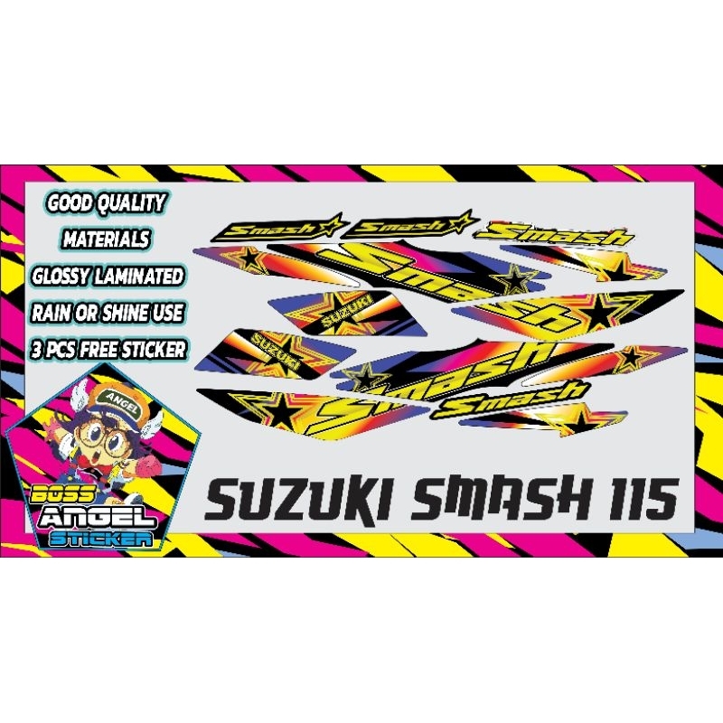 SUZUKI SMASH THAI CONCEPT DECALS | Shopee Philippines