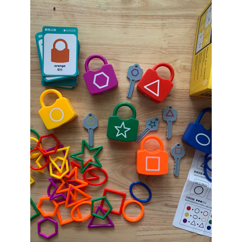 Shapes and Colors Matching Lock and Key Set | Shopee Philippines
