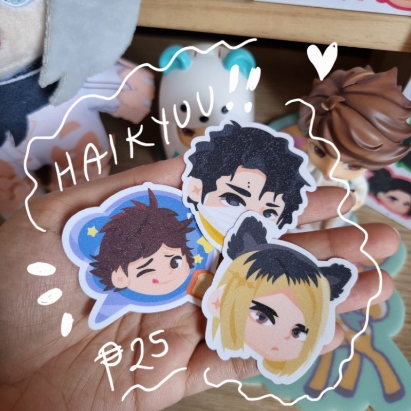 Haikyuu!! Sakusa Oikawa Kenma Waterproof and Glitter-Laminated Sticker ...