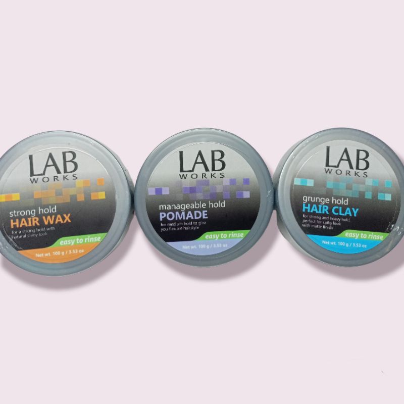 LAB Works Hair wax/Pomade 100g | Shopee Philippines