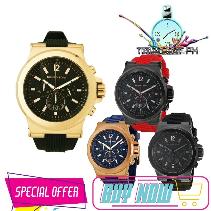 Sale!!! Original MK Dylan Big Watch for Him 44mm | Shopee Philippines