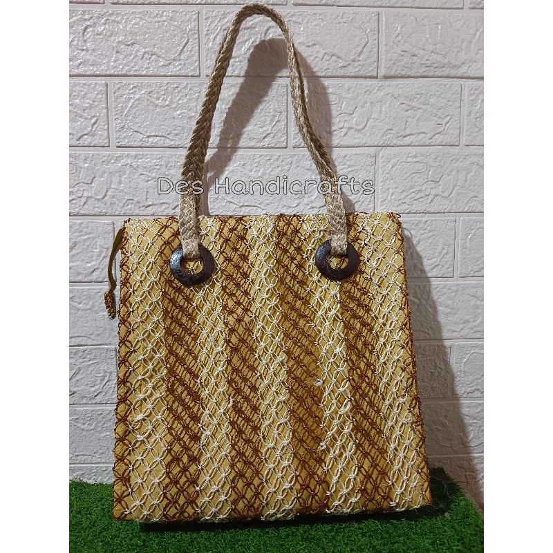 Native Eyelet Tote Bag | Abaca tote bag | High qulaity and durable tote ...