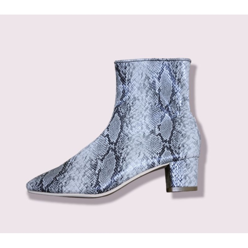 snake skin boots (like new) size 5 22cm | Shopee Philippines