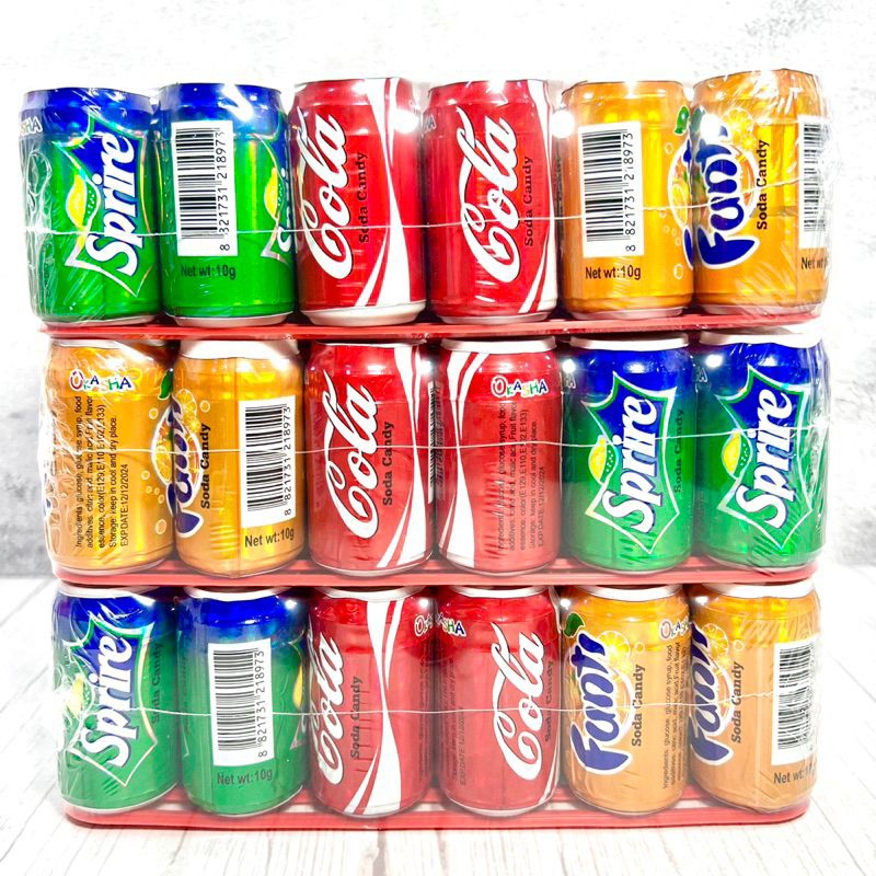 candy in can 3in1 flavor (fanti sprire coke) 30pcs can per pack / loot ...