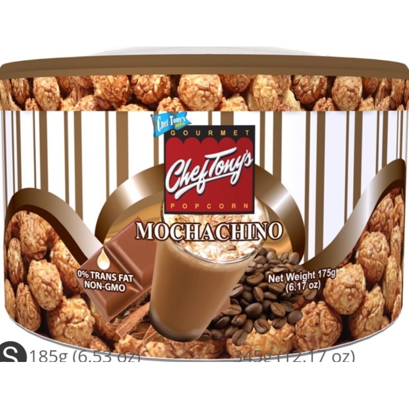 Chef Tony's Mochachino Popcorn with almonds 345g /235g | Shopee Philippines