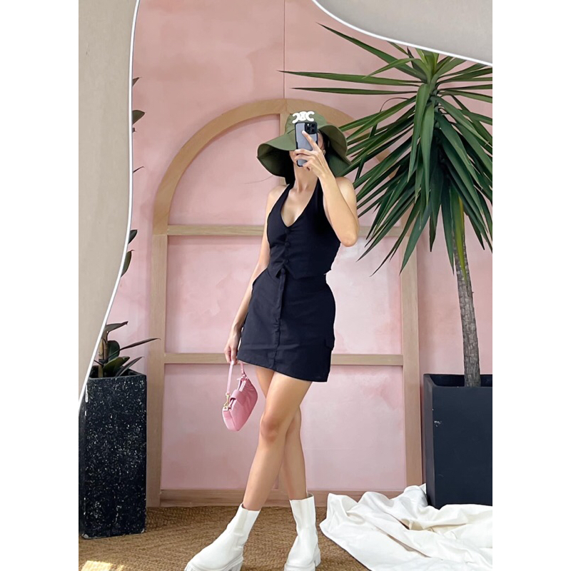 Tamara Set ( Vest Blazer & Cargo Skirt) | Shopee Philippines