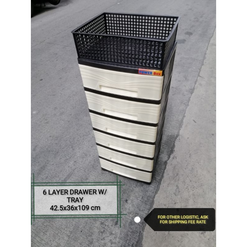 6 layer drawer with tray slim drawer kids drawer durabox (for other ...