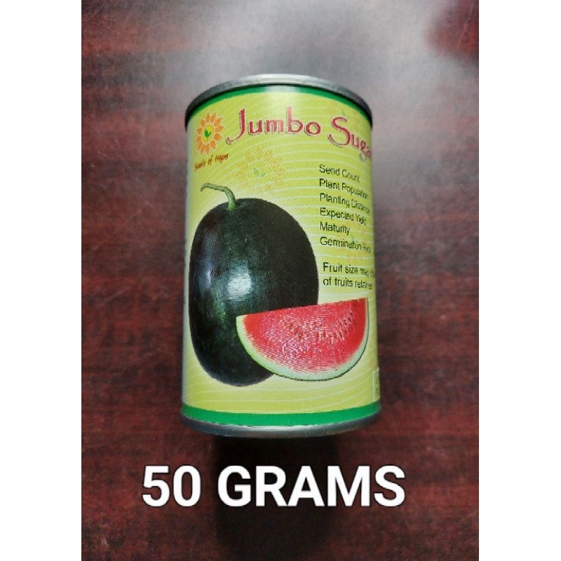 SUGAR BABY JUMBO (50grams / 1200 seeds) Watermelon Seeds / Pakwan seeds ...