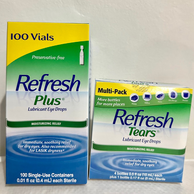 Refresh Tears / Plus Lubricant Eye Drops for Dry Irritated Eyes from US ...