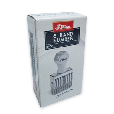 Shiny 8-Band Number Stamp N-38 Manual Durable 38mm X 5 | Shopee Philippines