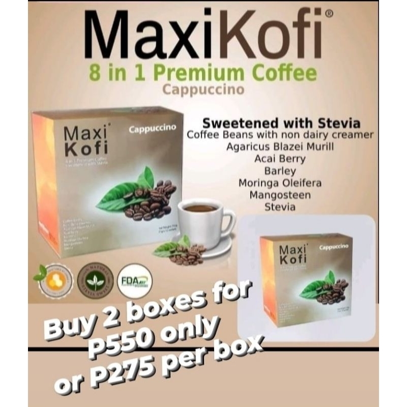 Maxi Kofi 8in1 Premium Coffee - PROMO!! Buy 2 boxes @ P275 per box ...