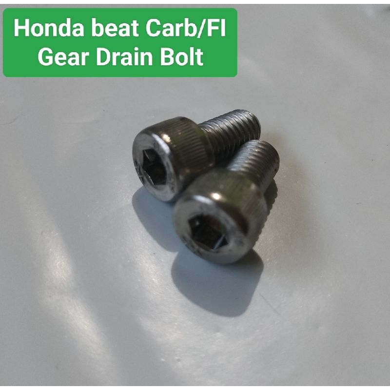 Honda Beat Carb/FI Stainless Gear Drain bolt | Shopee Philippines