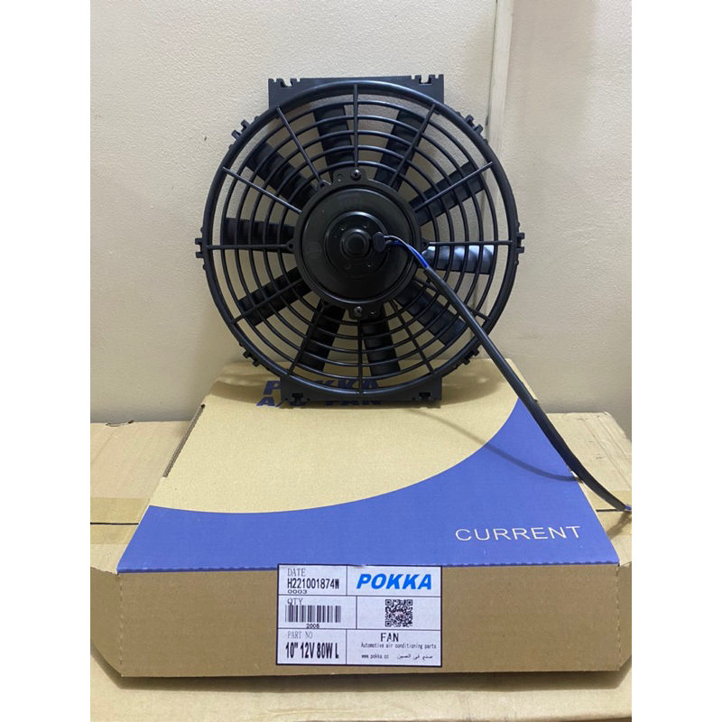 POKKA Auxiliary Fan Assembly Universal 10'' 12V OR 24V 80W Push / Pull ...