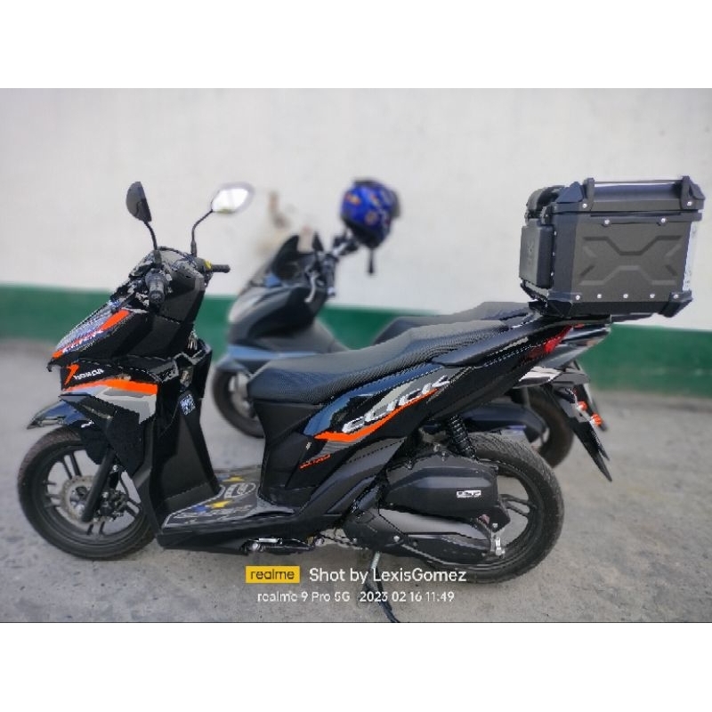 Honda Click Alloy Top Box with original Bracket v3 | Shopee Philippines