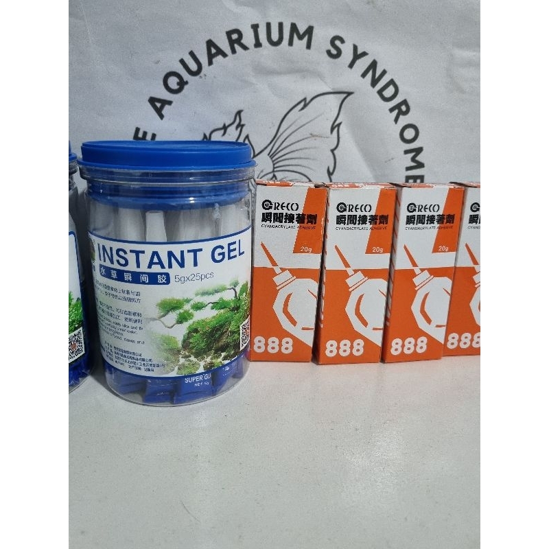 (Greco 20g & Elephant) Instant glue adhesive or aquarium glue or moss ...