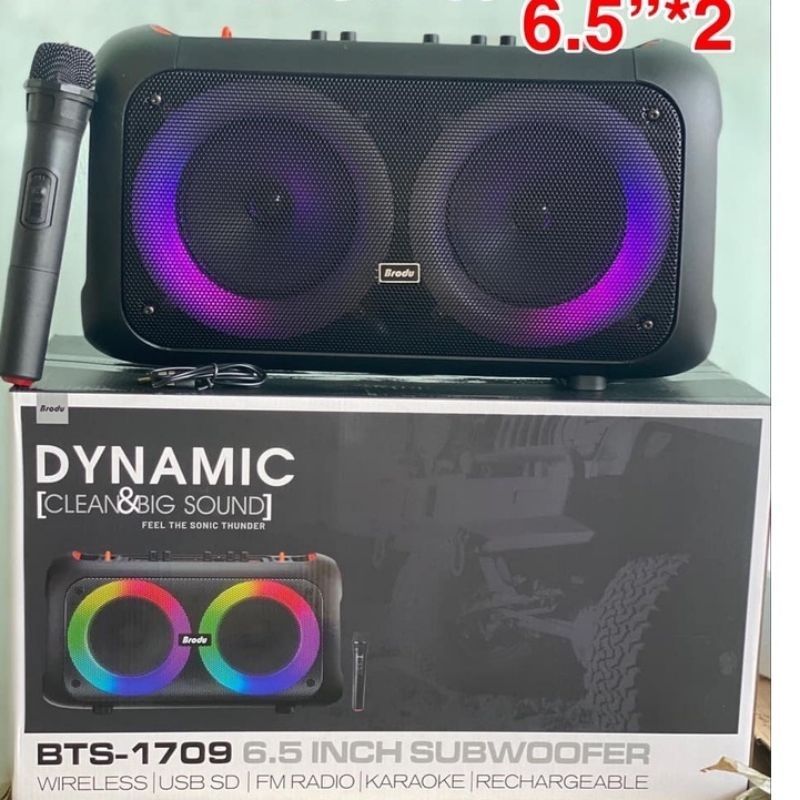 BTS-1709 brudo subwoofer BLUETOOTH Karaoke Speaker with free Microphone ...