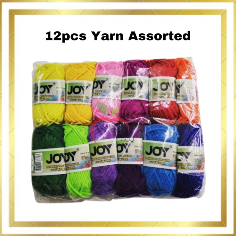 Yarn Assorted 12 colors Joy | Shopee Philippines