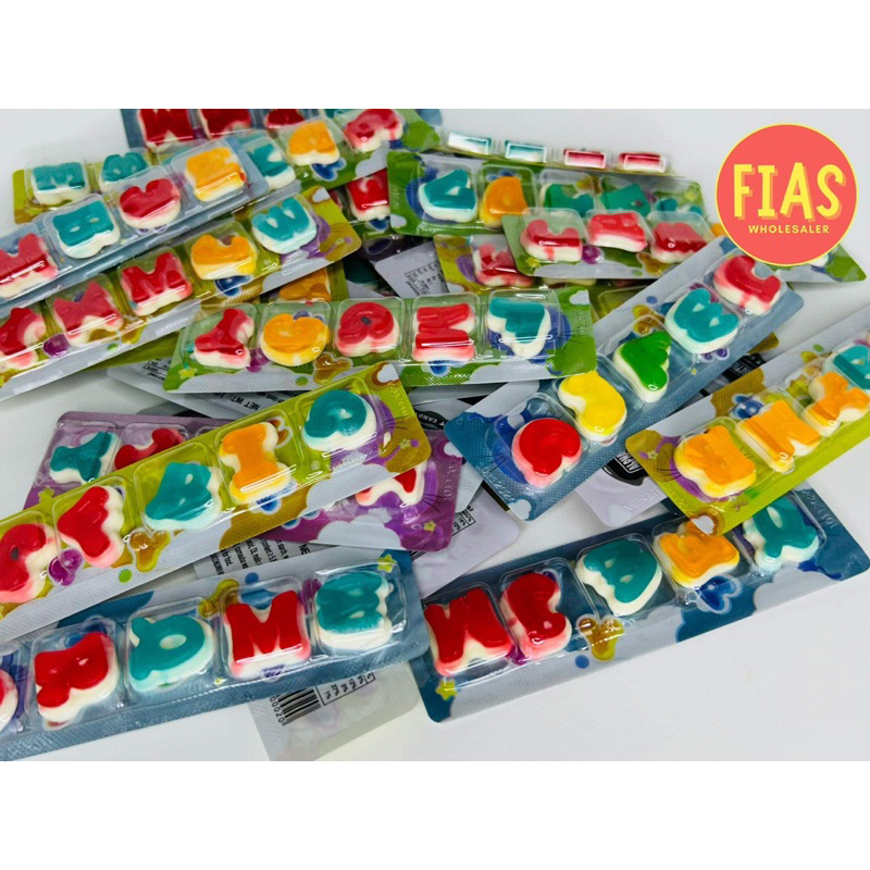 30 Packs Alphabet Gummy Candies / Paninda | Shopee Philippines