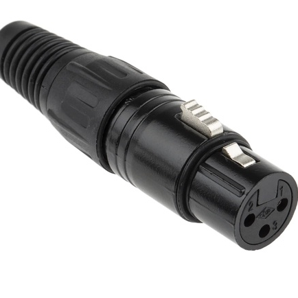 1 PC XLR 3 pin Audio Connector female Plug Good quality nuetrik brand ...