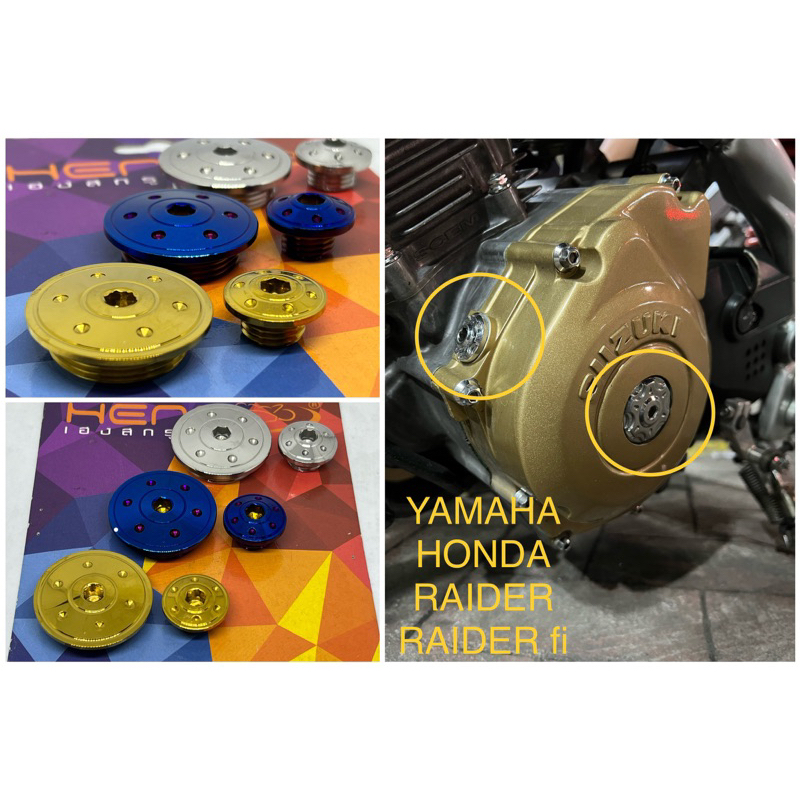 Heng Duo Cap for Raider 150 Carb/Fi | Yamaha | Honda (SOLD AS SET ...