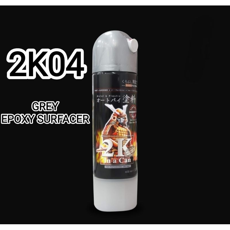 SAMURAI SPRAY PAINT 2K04 EPOXY SURFACER GREY ( 2K IN A CAN) 400ML ...