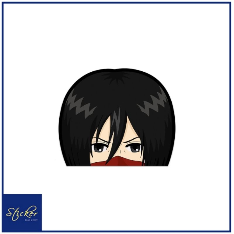 MIKASA ATTACK ON TITAN ANIME PEEKER WATERPROOF STICKER | Shopee Philippines