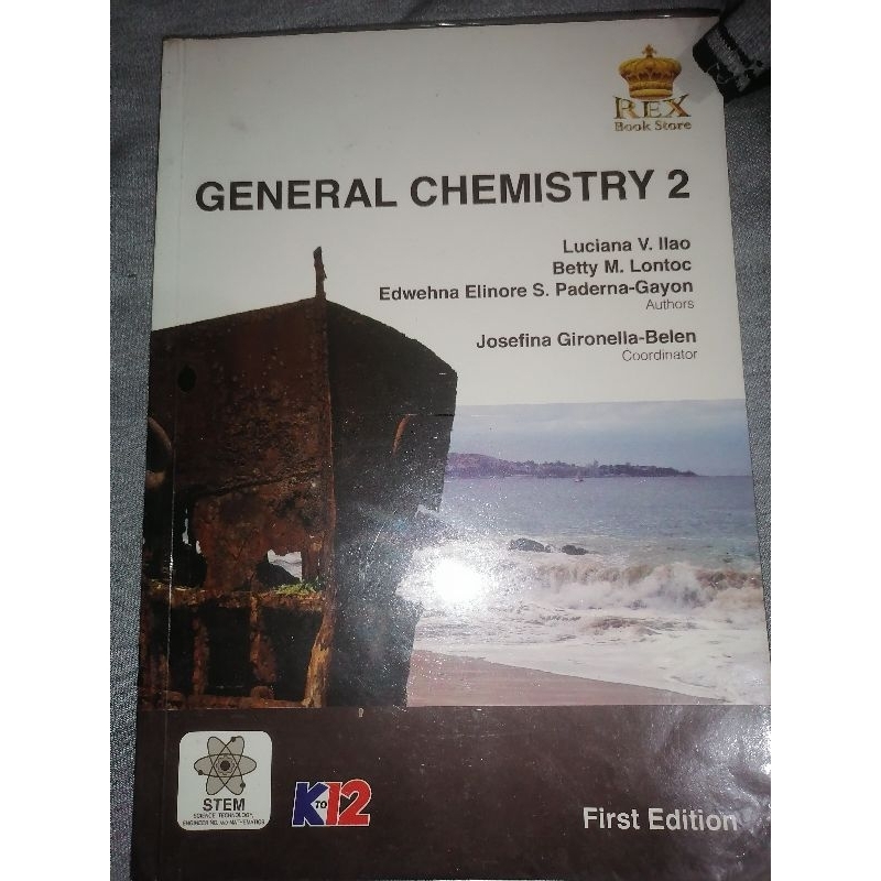General Chemistry 2 ( 2017) by Ilao, Lontoc, Paderna-Gayon | Shopee ...