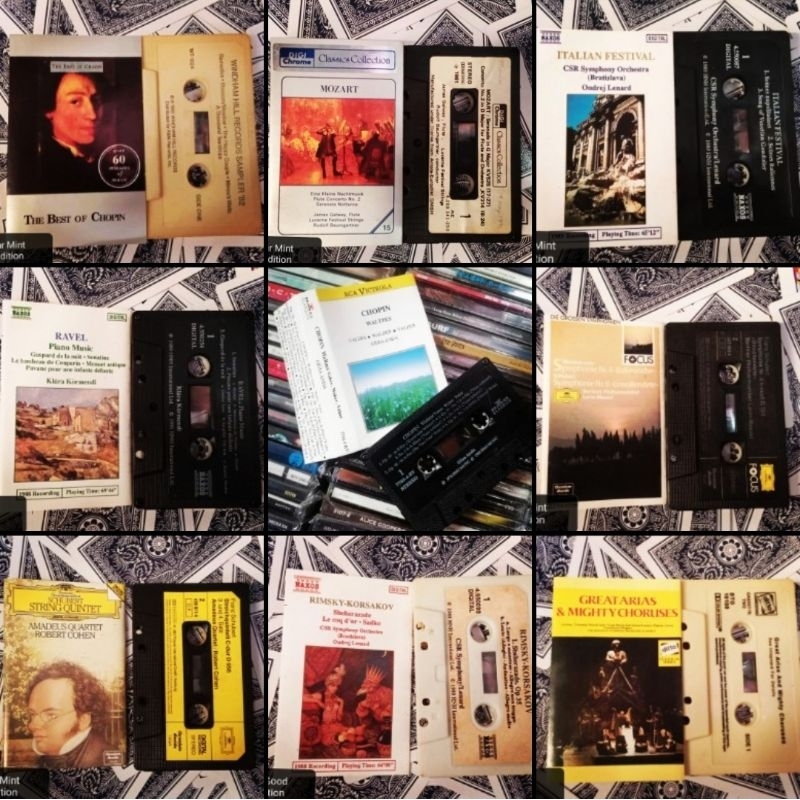 Classical Music Cassette Tapes Vintage Cassettes Tape Beethoven Mozart ...