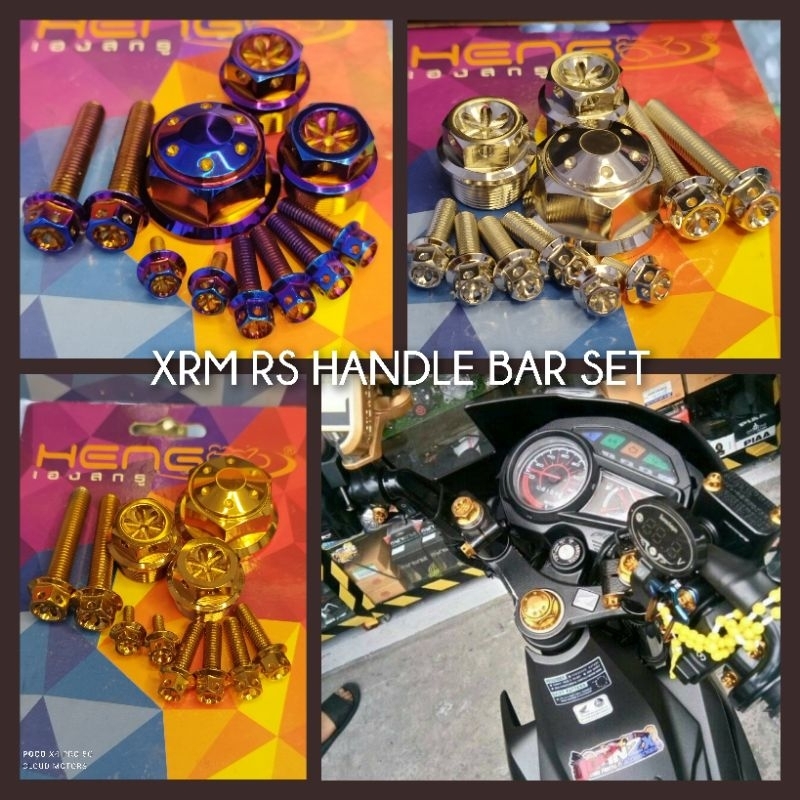 HANDLE BAR SET FOR HONDA XRM RS SONIC | Shopee Philippines