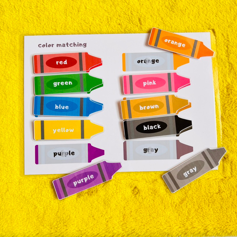 BUSY BOOK LAMINATED A4 MATCHING WORKBOOK PER PIECE FOR TODDLERS ...