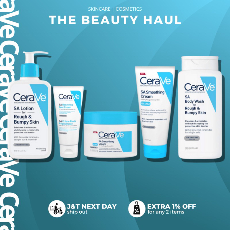 Cerave SA Smoothing Cream For Rough & Bumpy Skin | SA Lotion | SA Body ...
