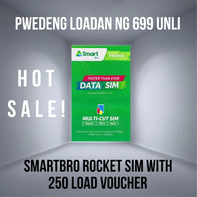 SMARTBRO SIM WITH 250 LOAD VOUCHER - PLDT SMARTBRO HOME PREPAID WIFI SIM | Shopee Philippines