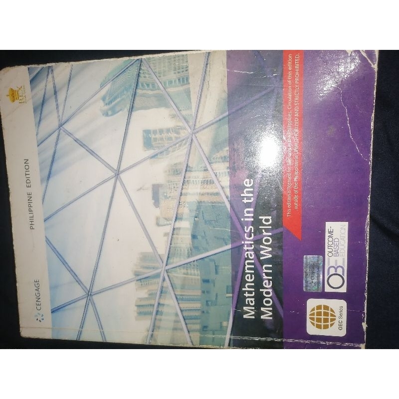 Mathematics in the Modern World ( Philippine Edition) Cengage | Shopee ...