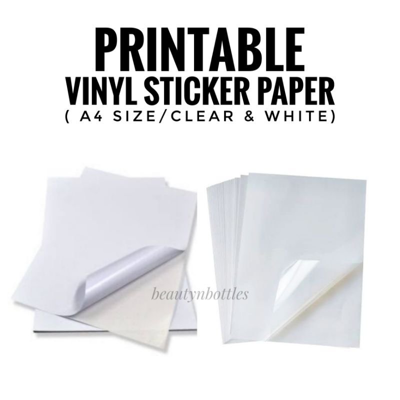 Printable Vinyl Sticker A4 size | Shopee Philippines