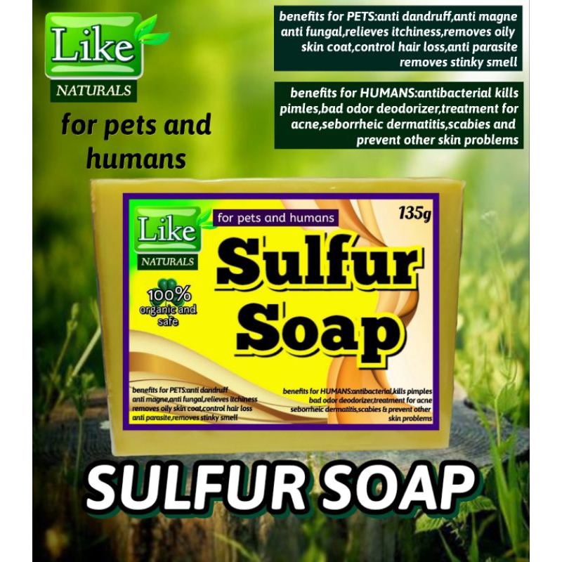 Sulfur Soap Like naturals 135g Like naturals | Shopee Philippines