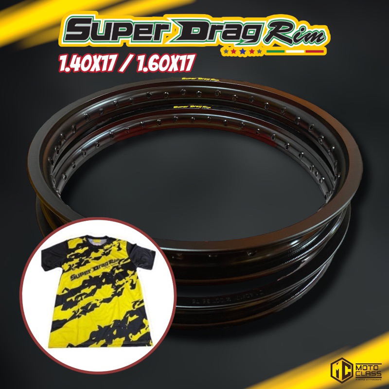 SUPER DRAG RIM BLACK 1.4 / 1.6 Set | Shopee Philippines