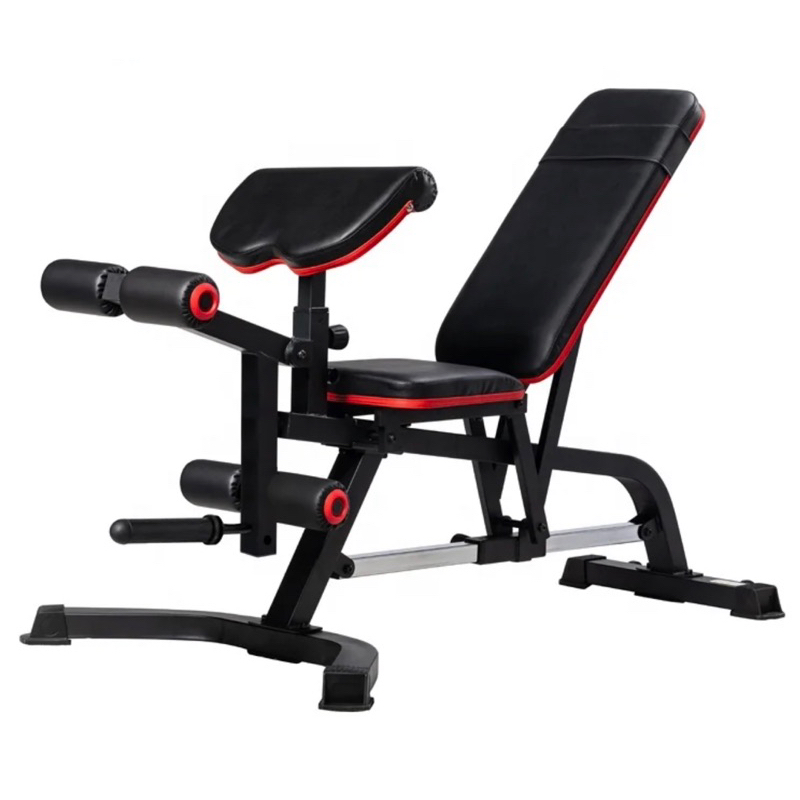 Multifunctional Bench- Flat, Incline, Decline, and Preacher Curls with ...