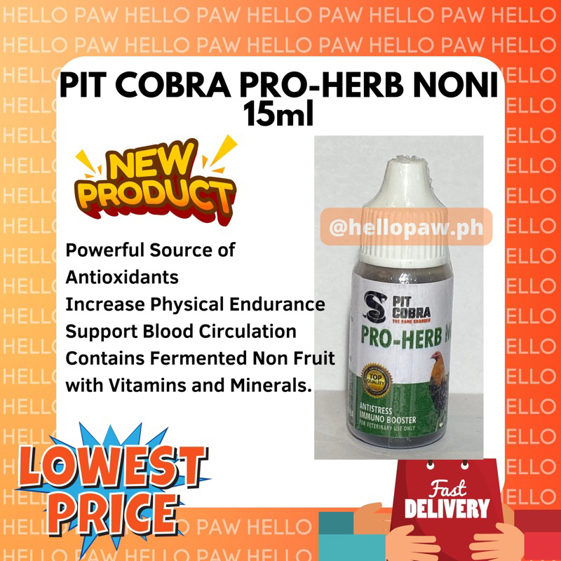 PIT COBRA Pro-Herb Noni 15ml | Shopee Philippines