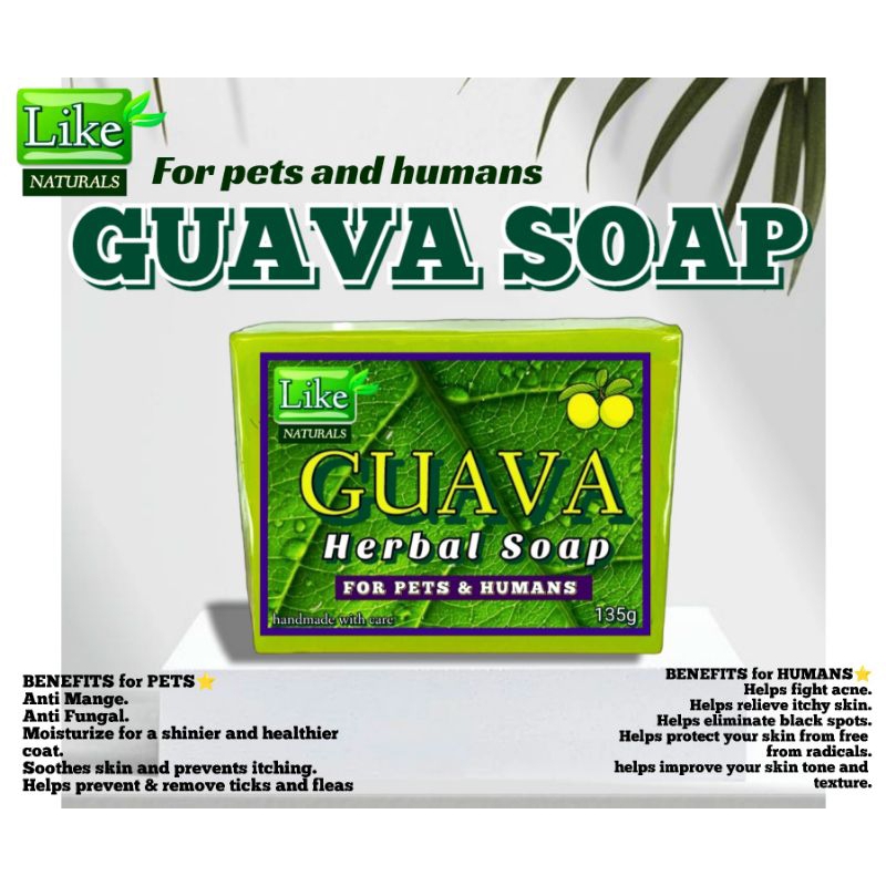 Guava soap herbal for pets and humans | Shopee Philippines
