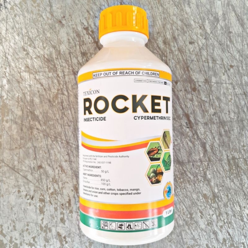 ROCKET 5EC CYPERMETHRIN INSECTICIDE (1 LITER) by TEXICON | Shopee ...