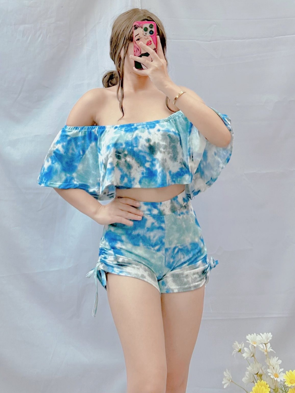 Trendy Two Way Off shoulder Terno Summer Outfit Knit Fabric | Shopee ...