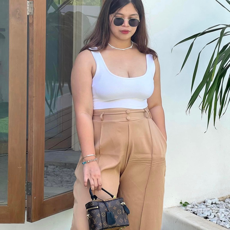 SARA Premium Trouser Highwaisted Pants (PLUS SIZE) | Shopee Philippines