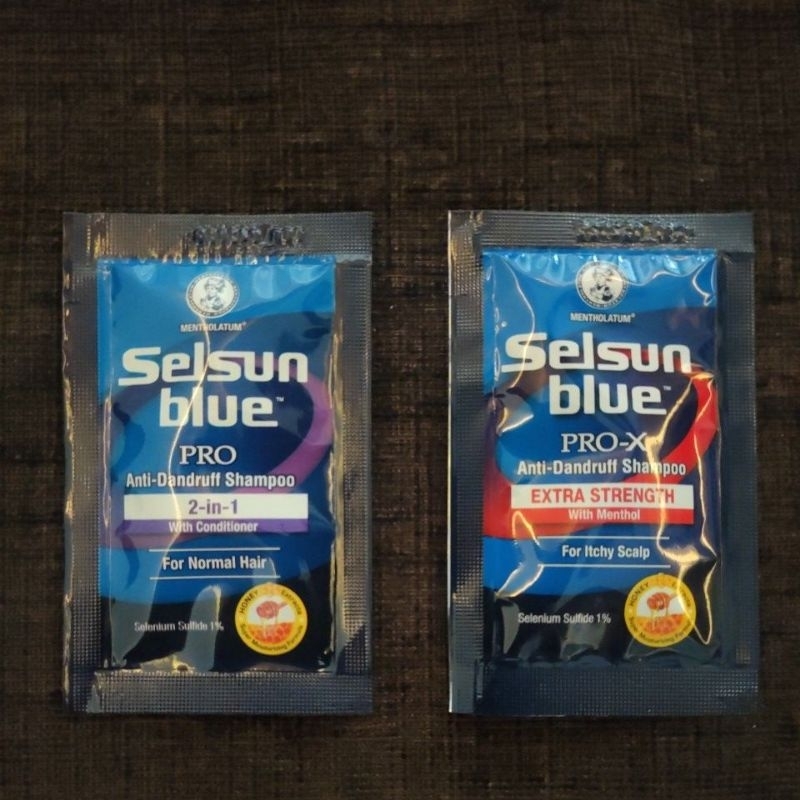 Selsun Blue Pro & Pro-X Anti-Dandruff Shampoo Sachet 6grams "1 piece ...
