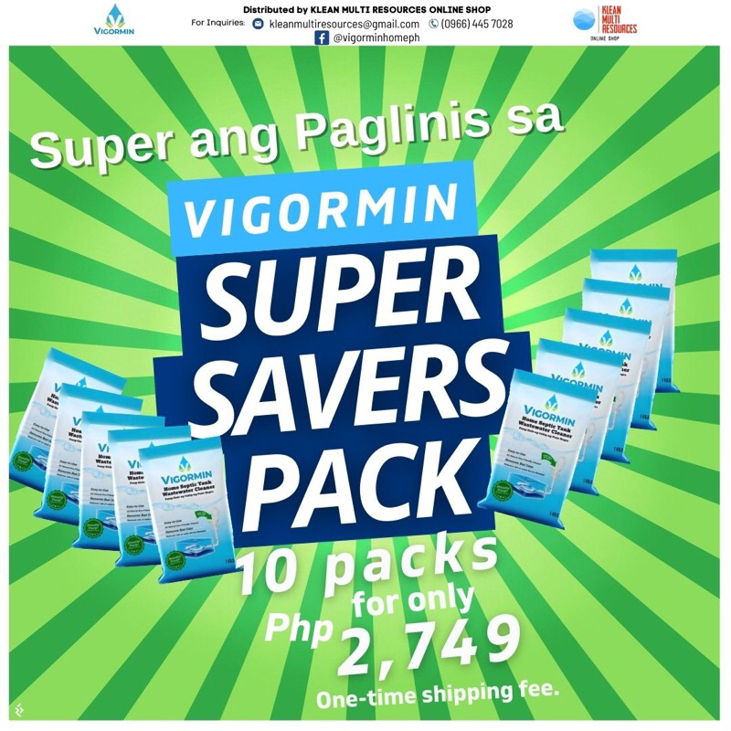Vigormin (V1) Home Super Savers 10 Packs | Shopee Philippines