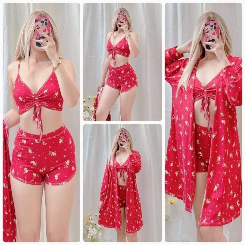 CHUCHAY 3 IN 1 SUMMER OUTFIT FIT UP TO LARGE | Shopee Philippines