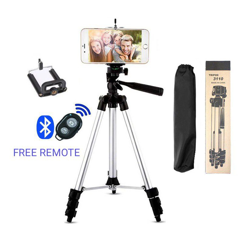 Universal Mobile Holder Tripod With Bluetooth Shutter Remote Control ...