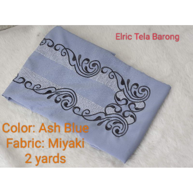 Tela Barong fabric barong with Burda Miyaki Ash Blue 2yards lowest ...