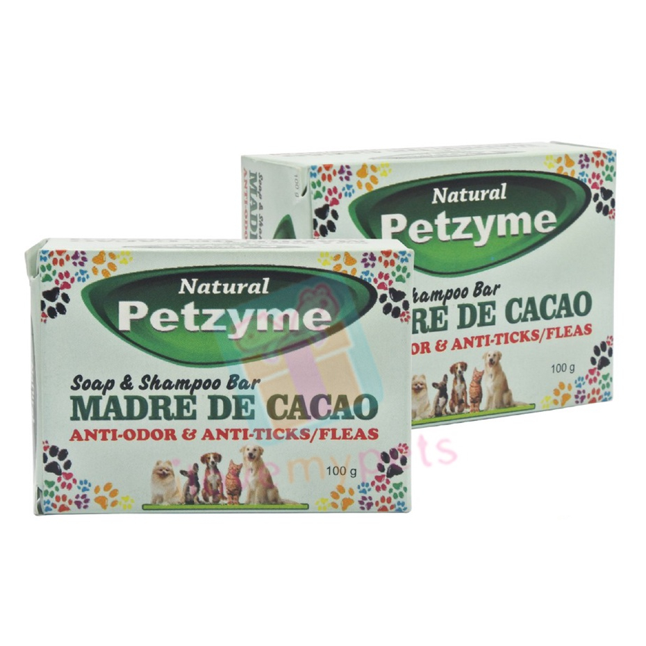 Petzyme Dog Soap & Shampoo Bar with Madre De Cacao (100 grams) | Shopee ...