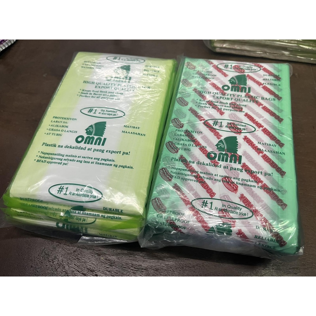 OMNI Hotdog Plastic Wrapper (100pcs./pack) Plain and Pinted Available ...